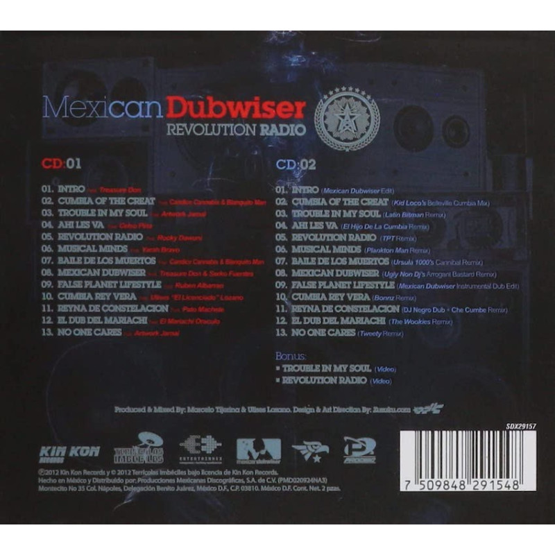 MEXICAN DUBWISER-REVOLUTION RADIO CD