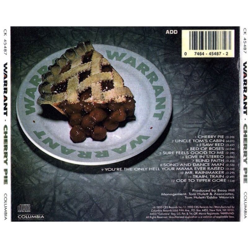 WARRANT-CHERRY PIE CD