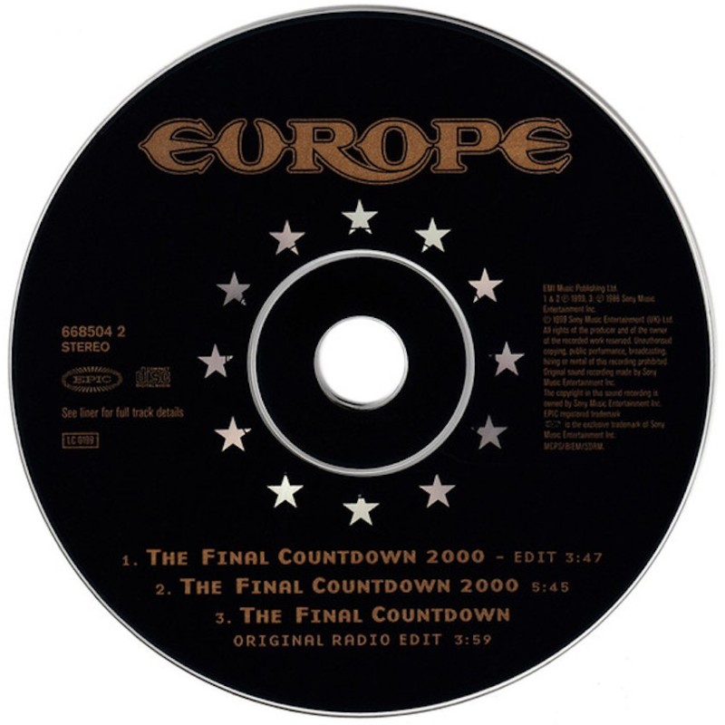 EUROPE-THE FINAL COUNTDOWN 2000 CD
