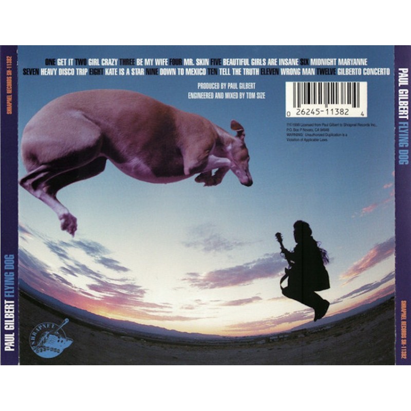 PAUL GILBERT–FLYING DOG CD