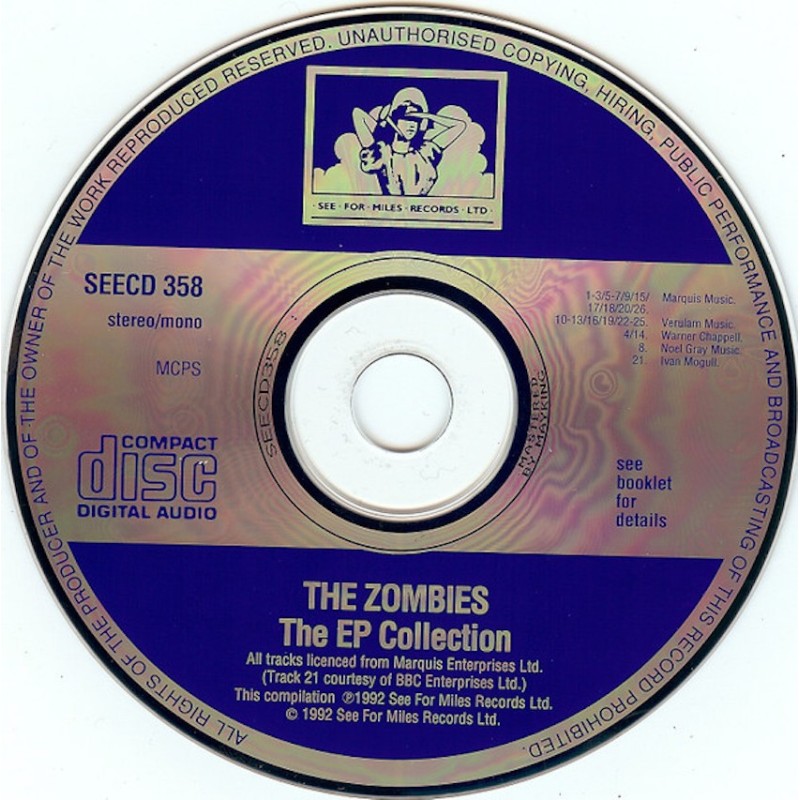 THE ZOMBIES–THE EP COLLECTION CD
