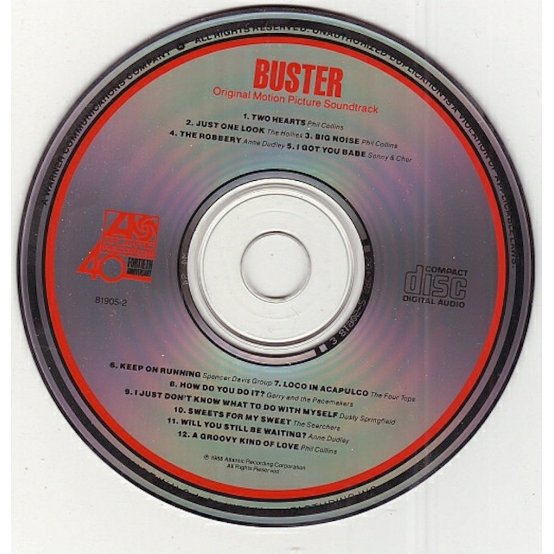 BUSTER (ORIGINAL MOTION PICTURE SOUNDTRACK) CD