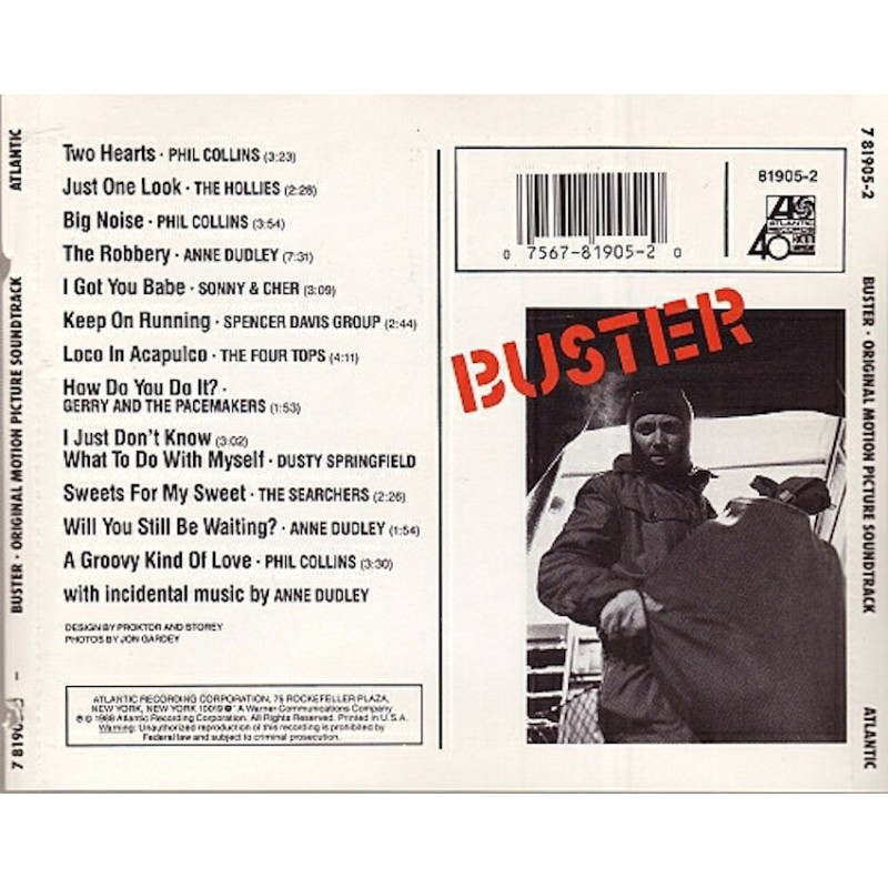 BUSTER (ORIGINAL MOTION PICTURE SOUNDTRACK) CD