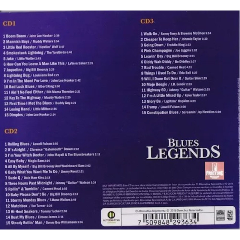 BLUES LEGENDS 3 CD'S