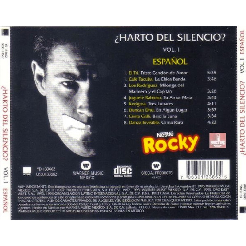 HARTO DEL SILENCIO VOL. 1 ESPAÑOL 1 CD