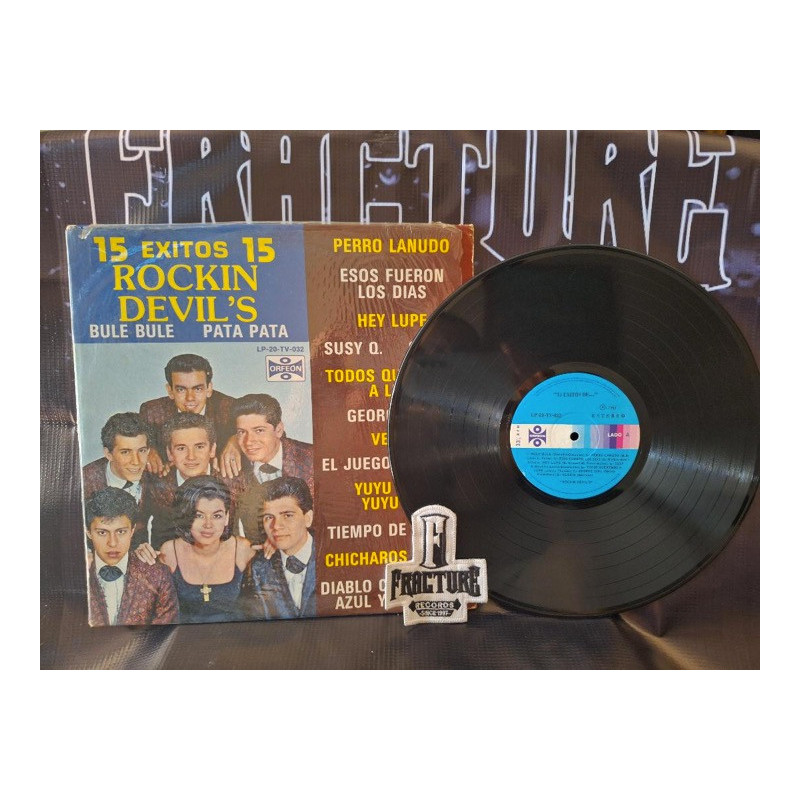 LOS ROCKIN DEVIL'S – 15 EXITOS - BULE BULE - PATA PATA VINYL
