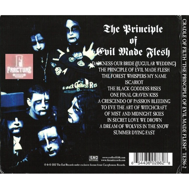 CRADLE OF FILTH – THE PRINCIPLE OF EVIL MADE FLESH CD