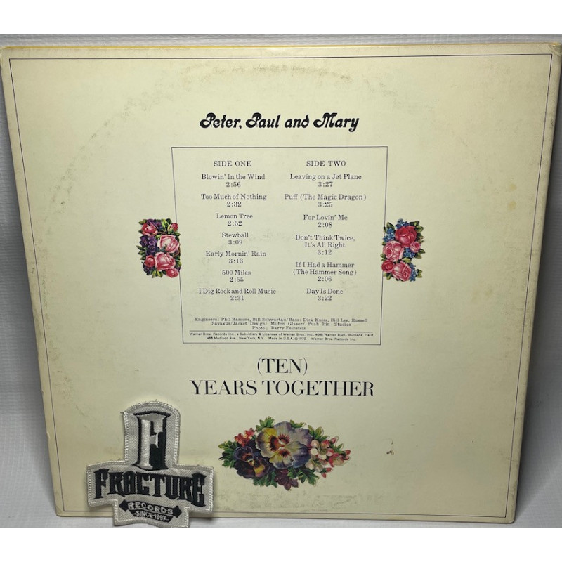 PETER, PAUL AND MARY – THE BEST OF PETER, PAUL AND MARY (TEN) YEARS ...