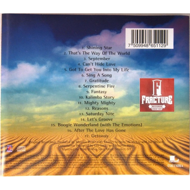 EARTH WIND & FIRE – GREATEST HITS CD
