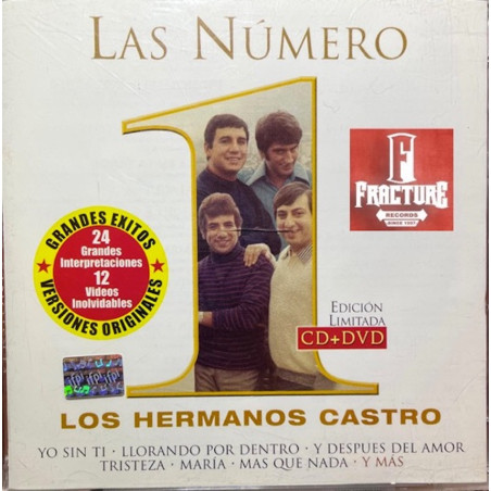 LOS HERMANOS CASTRO - LAS NUMERO 1 CD/DVD
