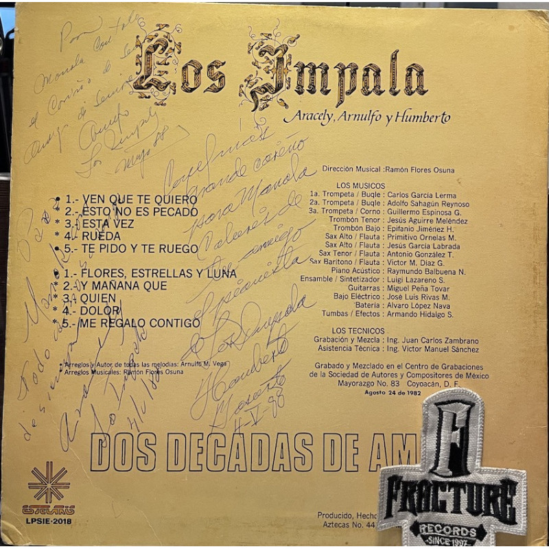 LOS IMPALA – DOS DÉCADAS DE AMOR VINYL