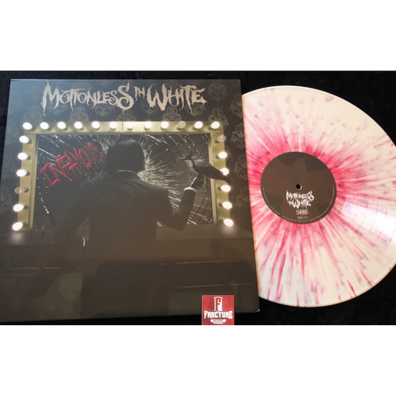 MOTIONLESS IN WHITE ‎– INFAMOUS VINYL WHITE W/ BLOOD RED SPLATTER