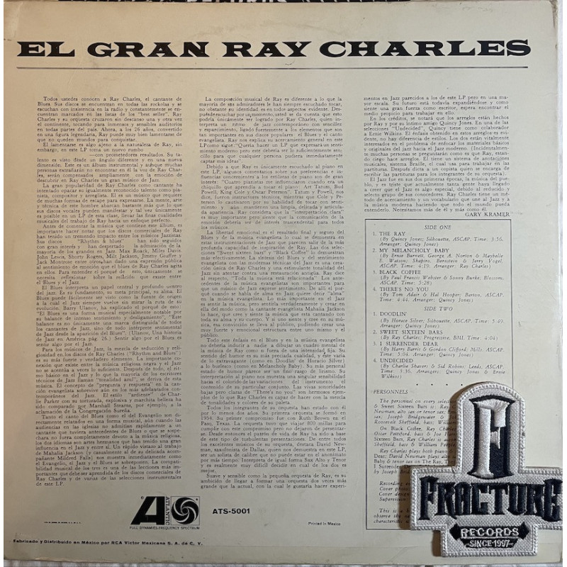 RAY CHARLES – THE GREAT RAY CHARLES VINYL