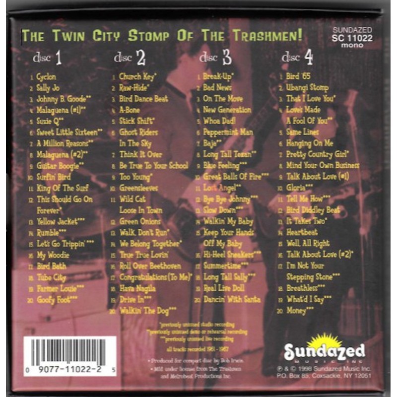 THE TRASHMEN - BIRD CALL! THE TWIN CITY STOMP OF THE TRASHMEN CD